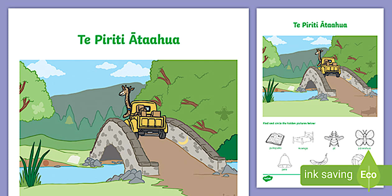 Bridge Word and Picture Matching Worksheet / Worksheet Te Reo Maori