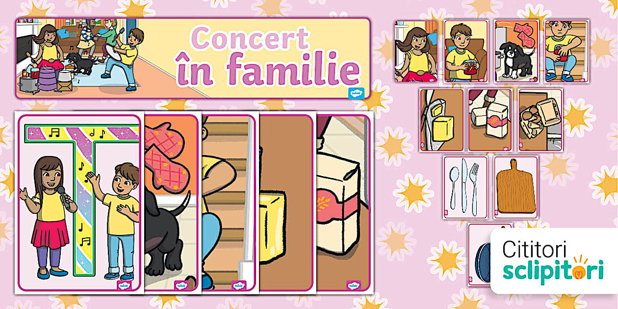 Litera T: Concert în familie – Planșe pentru metoda Diamant