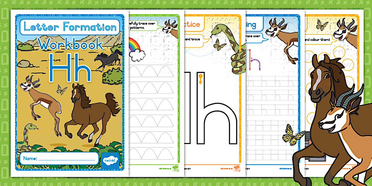 Grades 1 English -Handwriting -Booklet::Letter Formation Hh