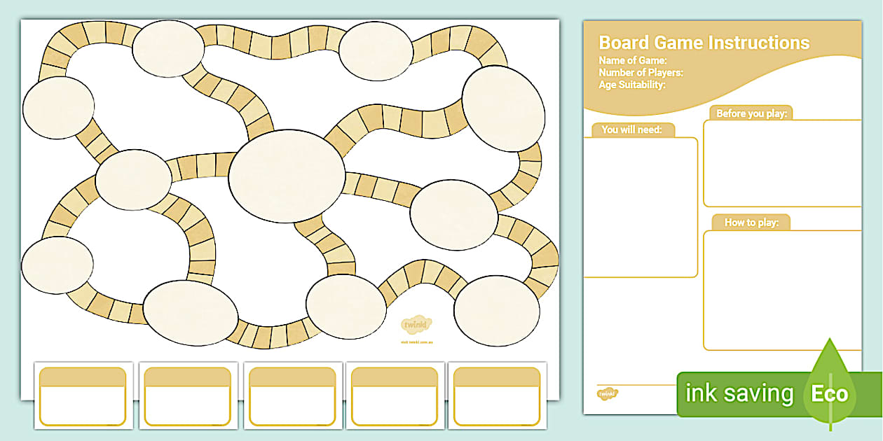 Blank Game Board Template (teacher made) - Twinkl
