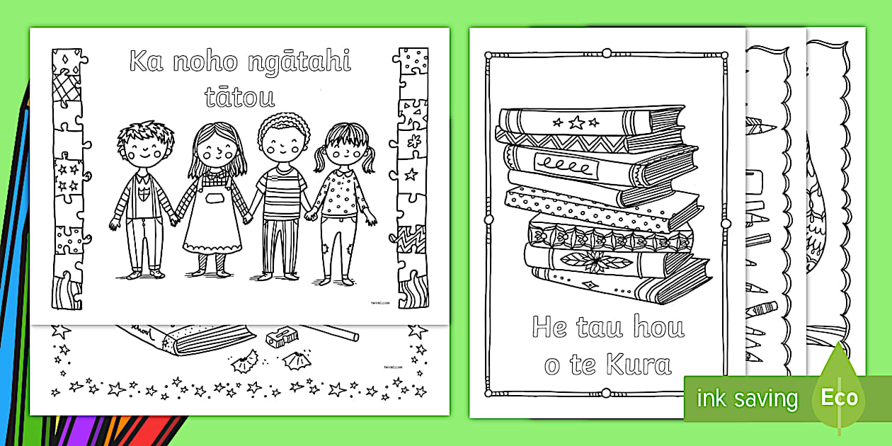 Back to School Mindfulness Colouring Page (teacher made)