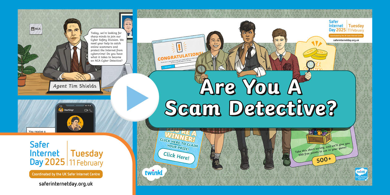 FREE! - Safer Internet Day 2025: KS2: Are You a Scam Detective?