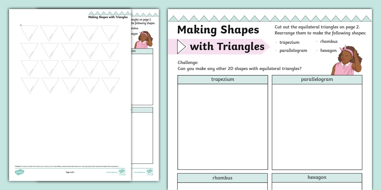 👉 Making Shapes with Triangles | Twinkl KS2 | Maths 2D Shapes