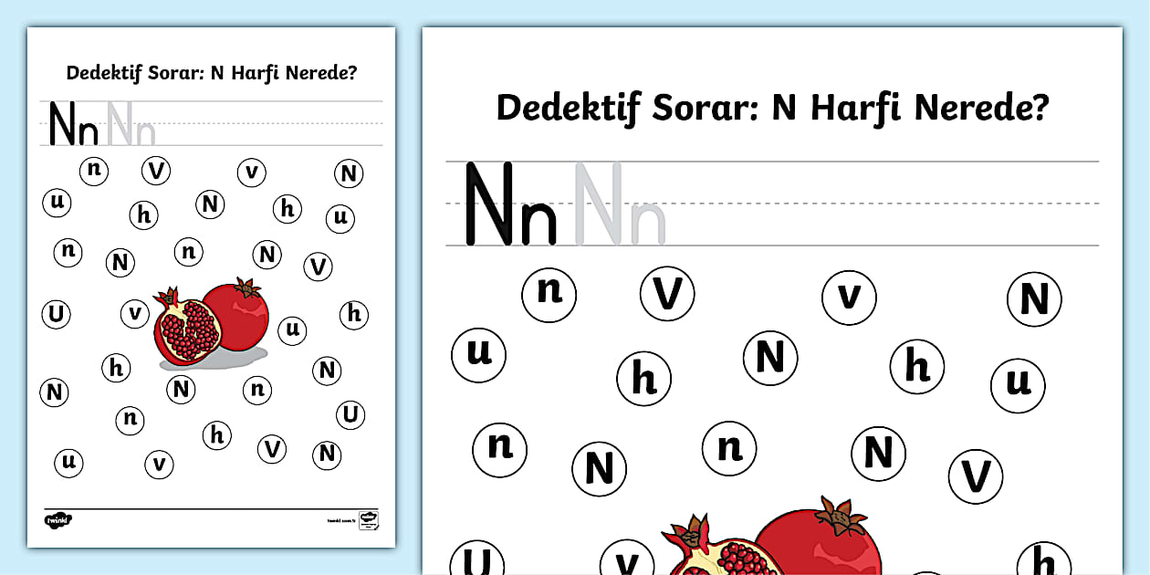 Dedektif Sorar: N Harfi Nerede? (Teacher-Made) - Twinkl