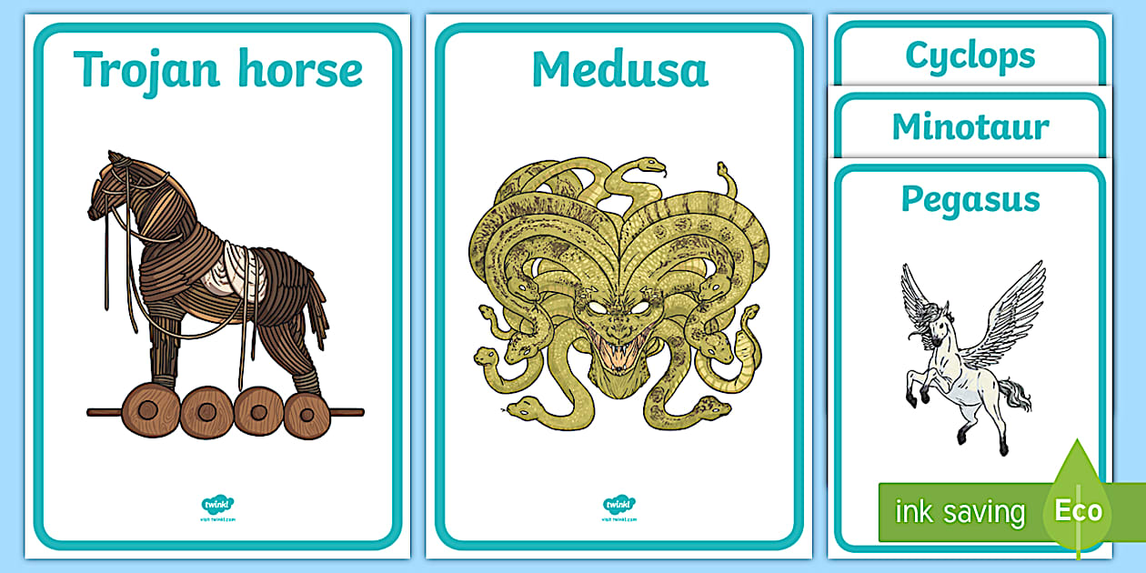 Greek Legends Display Posters (Teacher-Made) - Twinkl