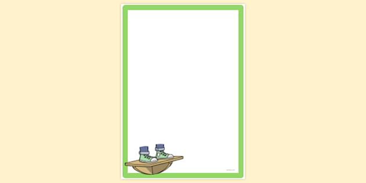 Simple Blank Rocker Board Page Border | Twinkl - Twinkl