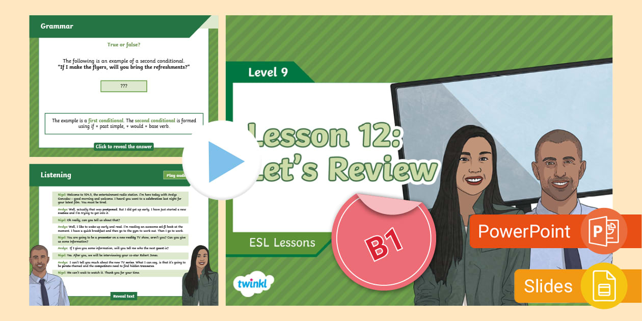 Twinkl ESL Level 9 Review Lesson (Teacher-Made) - Twinkl