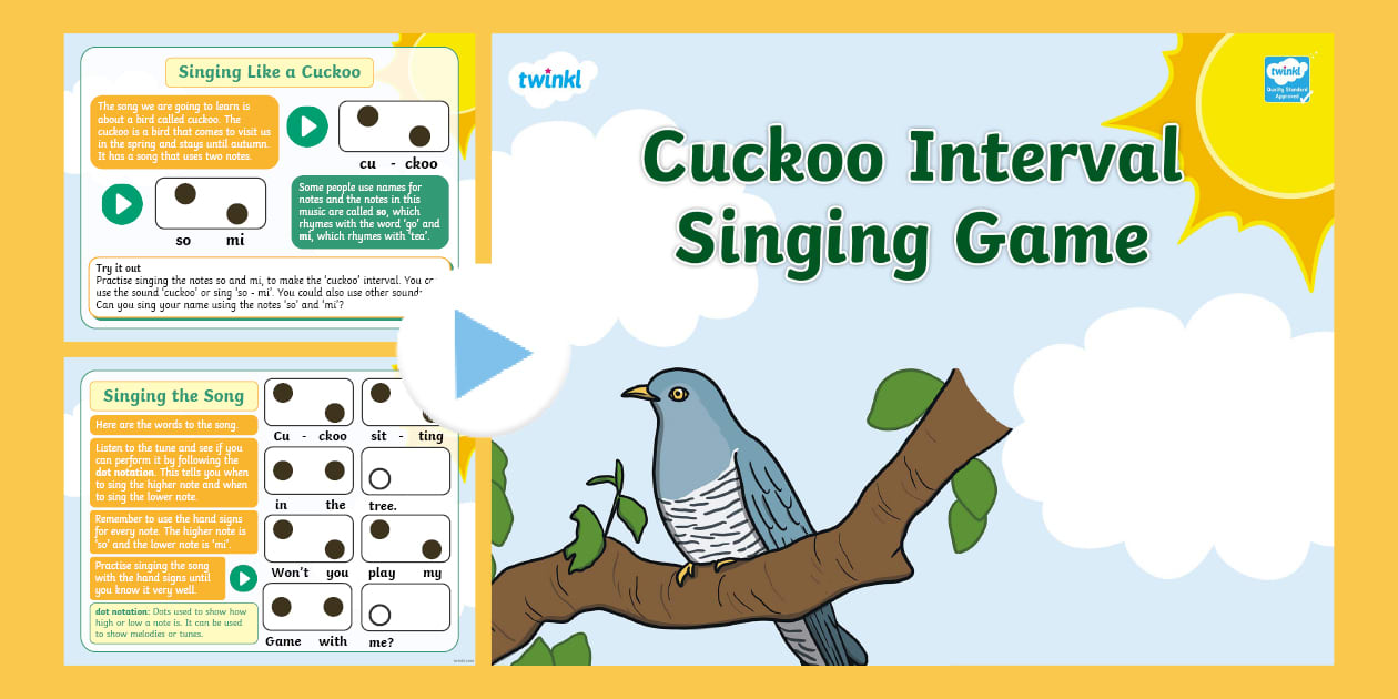 👉 Cuckoo Interval Singing Game (teacher made) - Twinkl