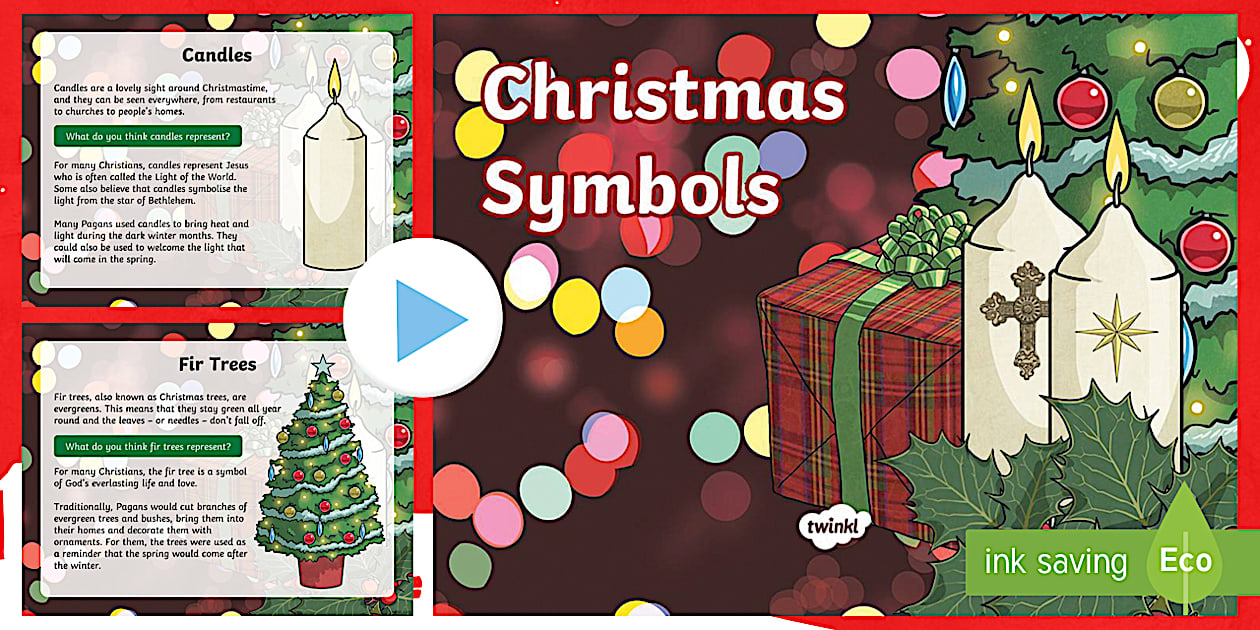 KS2 Symbols of Christmas Information PowerPoint - Twinkl