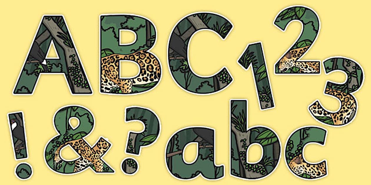 Amazon Themed Display Lettering Pack (teacher made) - Twinkl