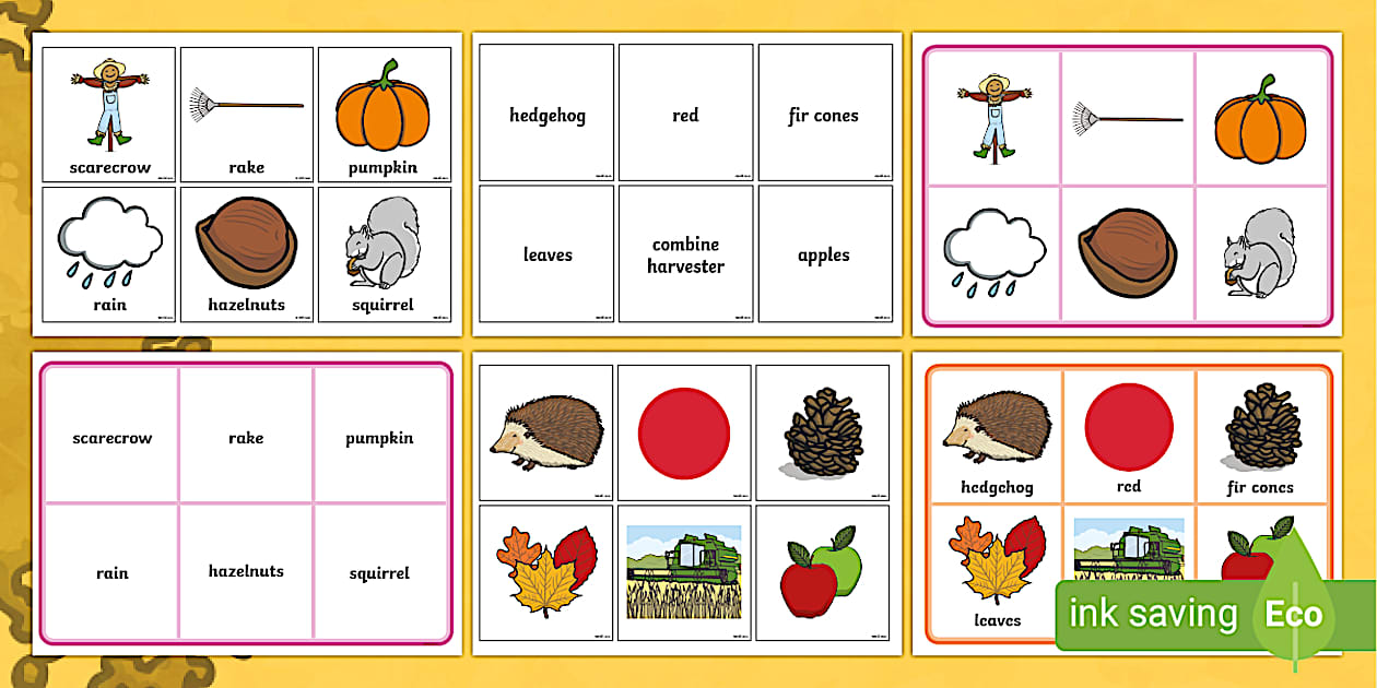 Autumn Themed Bingo (teacher made) - Twinkl