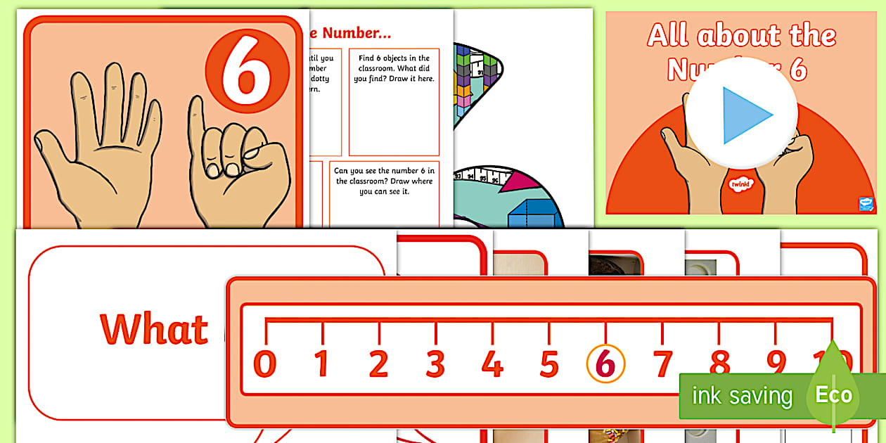 All About the Number 6 Resource Pack (teacher made)