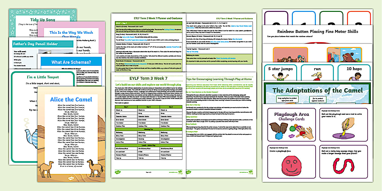 EYLF Term 3 Week 7 Remote Home Learning Pack (teacher made)
