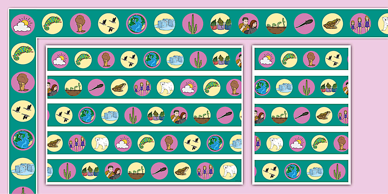 KS1 British Science Week 2025 (Change and Adapt) Display Borders