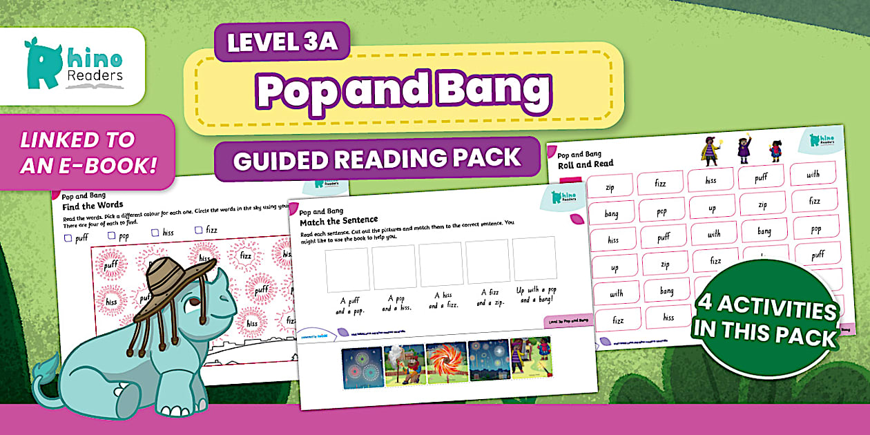 Level 3a Pop and Bang: Guided Reading Pack