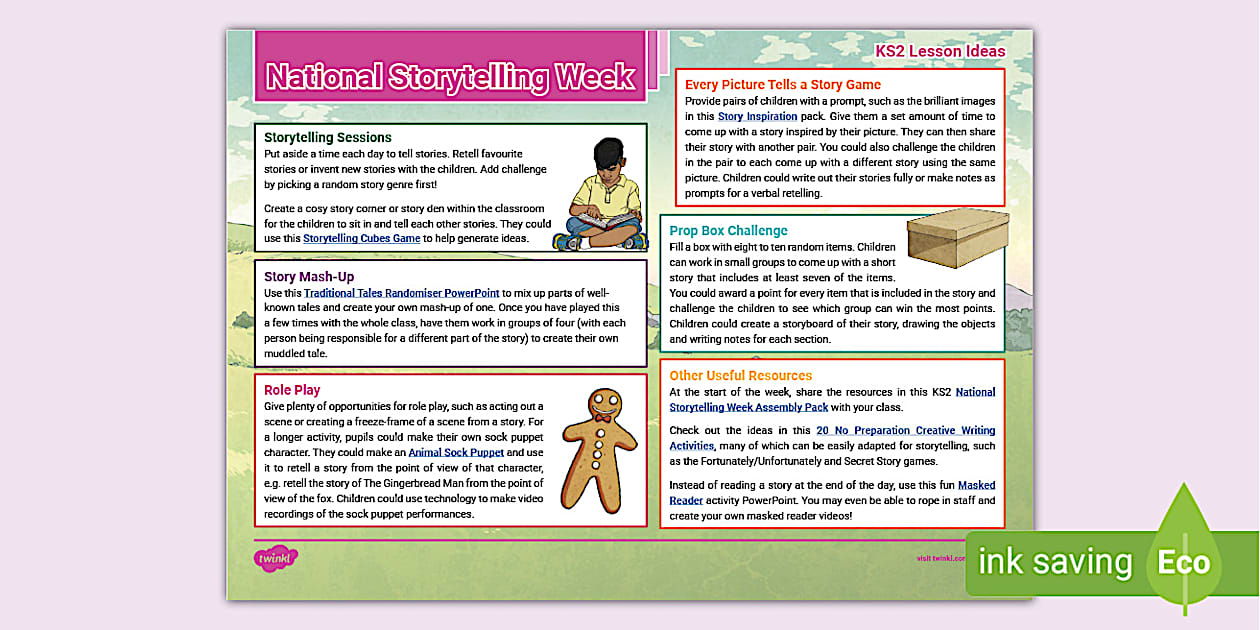 KS2 National Storytelling Week Ideas (teacher made) - Twinkl