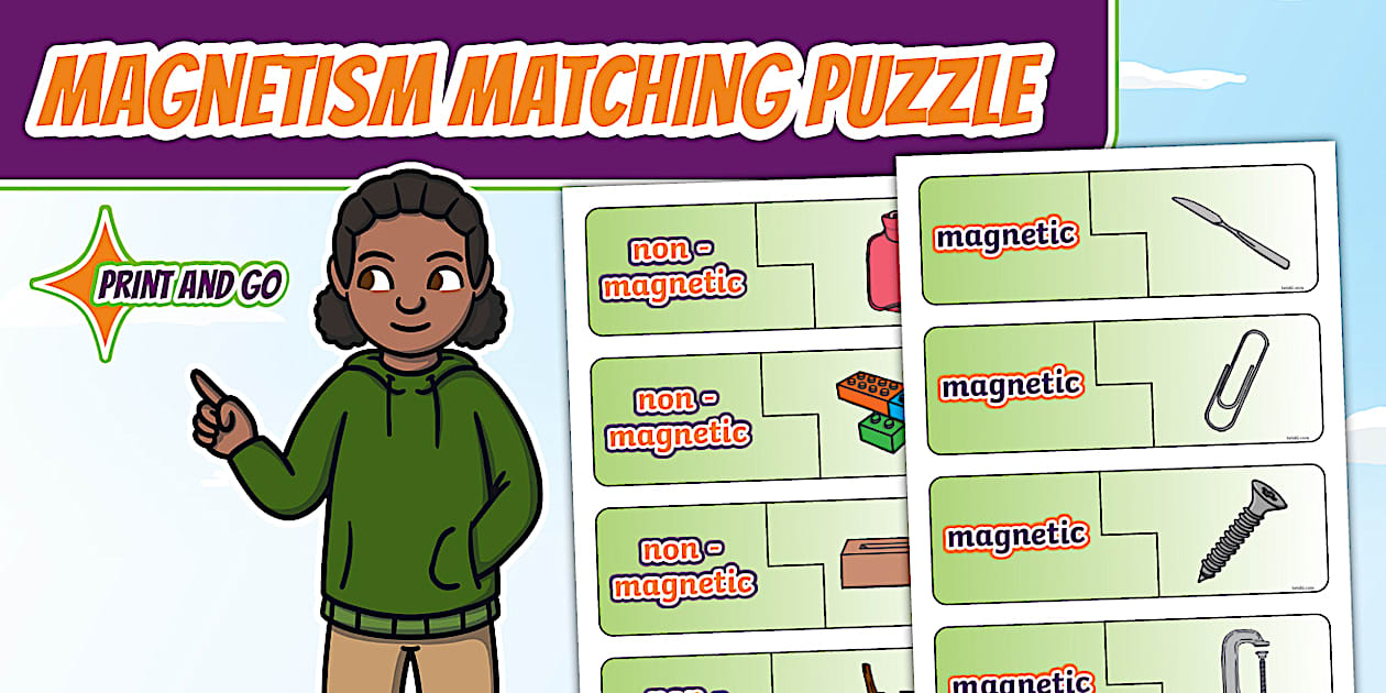 Magnetism Matching Puzzle
