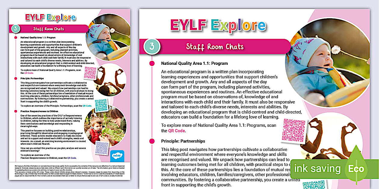 EYLF Explore Vol 3 (teacher made) - Twinkl