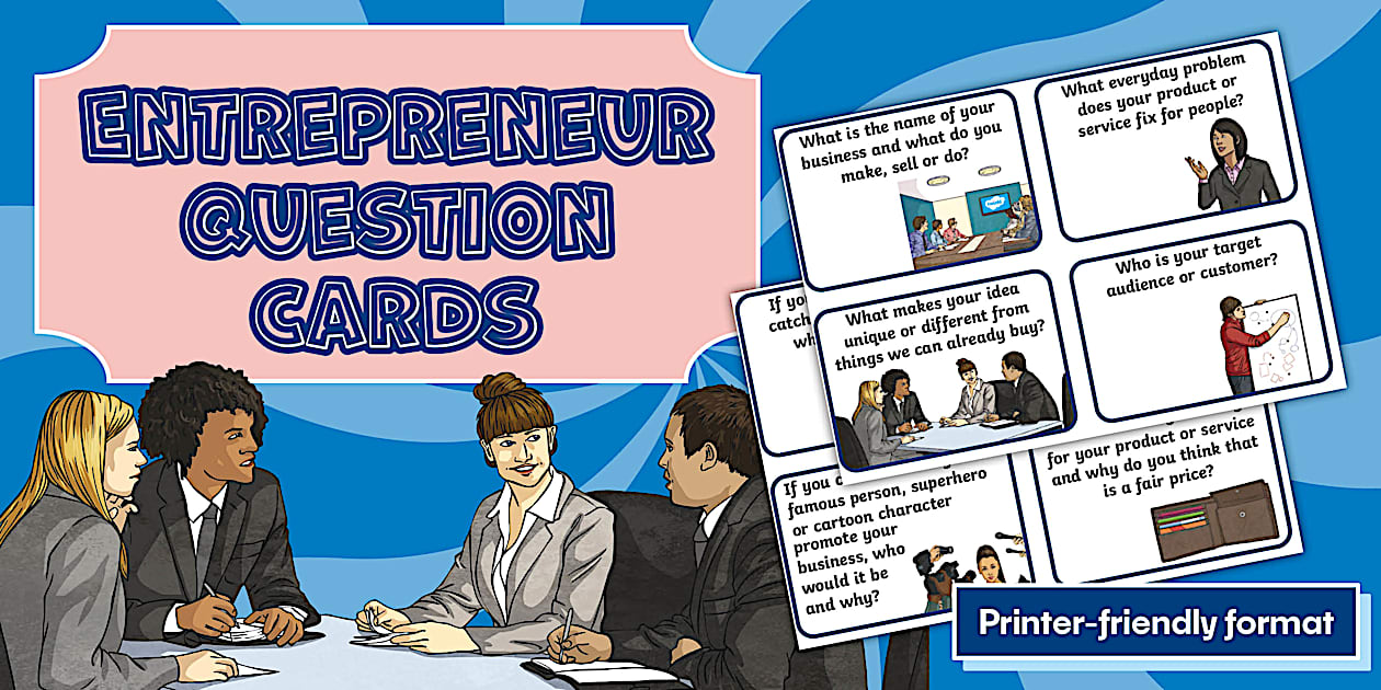 Entrepreneur Question Cards