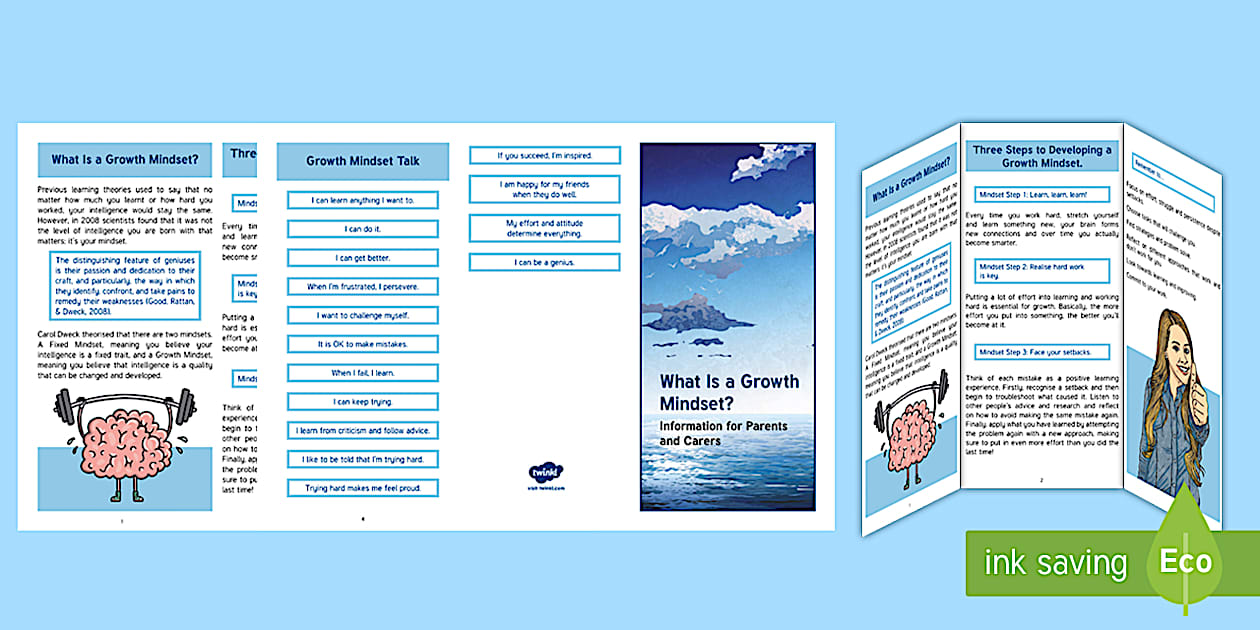 What Is a Growth Mindset? Information for Parents and Carers Leaflet