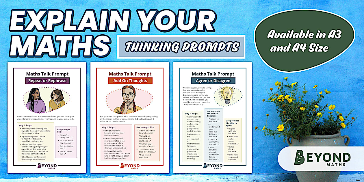 Maths Thinking Prompts Display Posters
