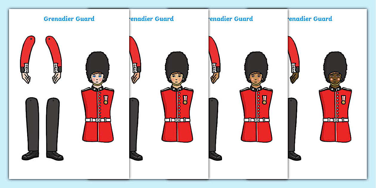 Split Pin Royal Grenadier Guard (teacher made) - Twinkl
