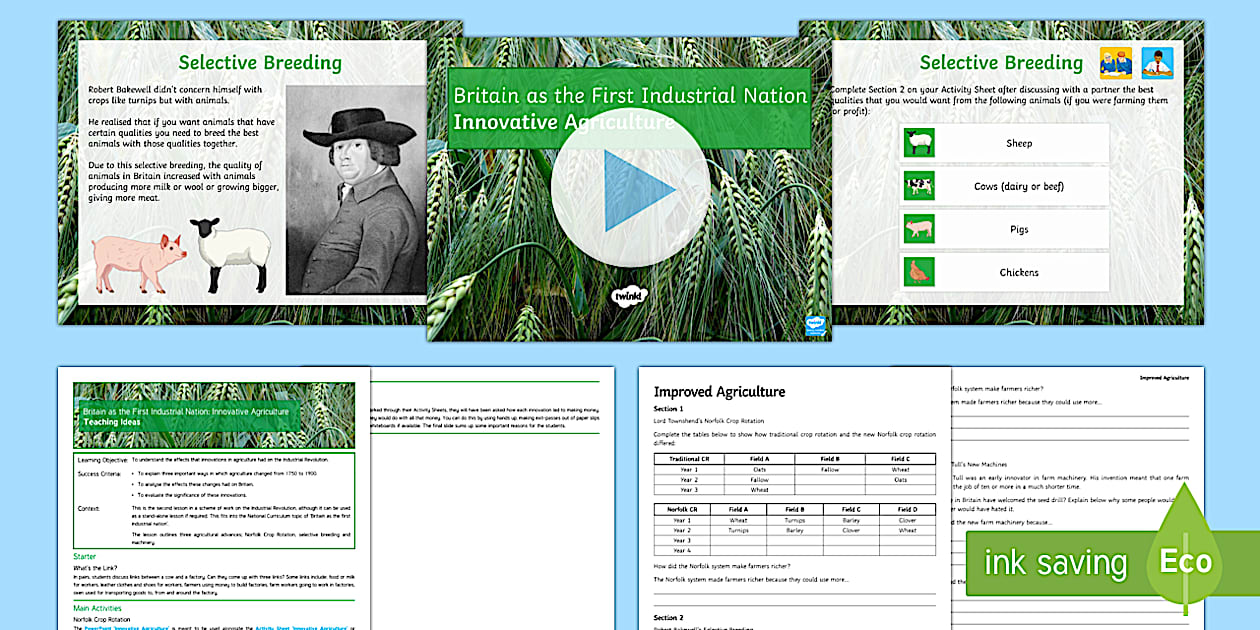 Industrial Revolution - Agriculture Lesson Pack | Twinkl