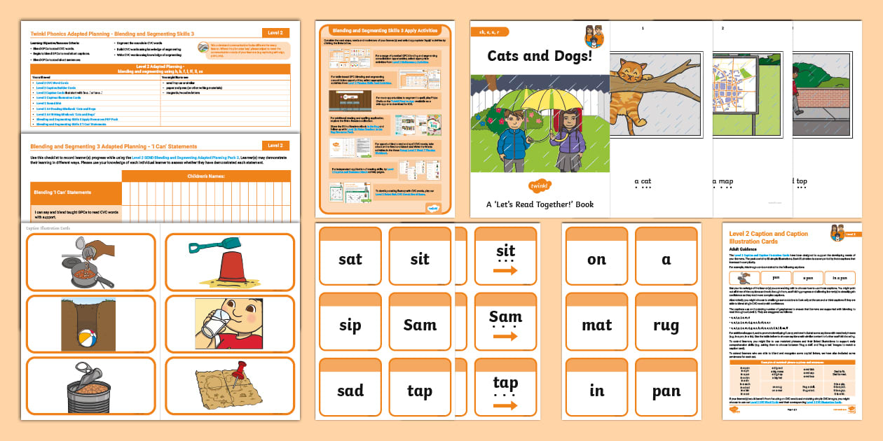 Level 2 SEND Blending and Segmenting 3 Pack