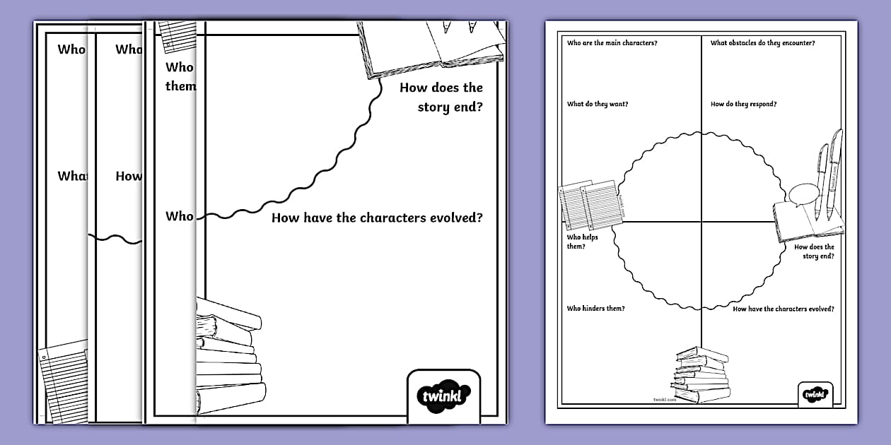 Collaborative Story Summary Poster for 6th-8th Grade