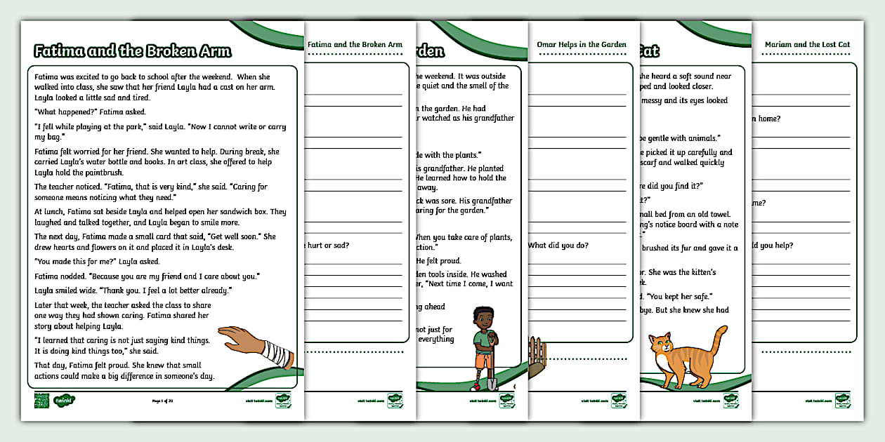 Values Stories - Caring (teacher made) - Twinkl