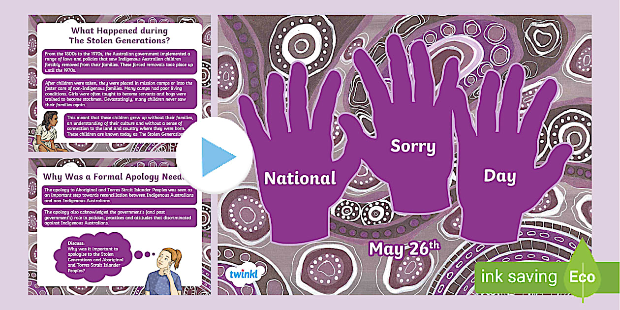National Sorry Day Powerpoint and Quiz Years 3-4 - Twinkl