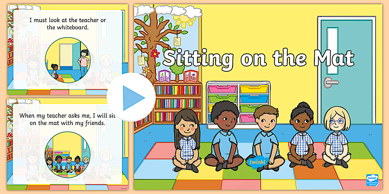 Social Story Sitting on the Mat PowerPoint (teacher made)