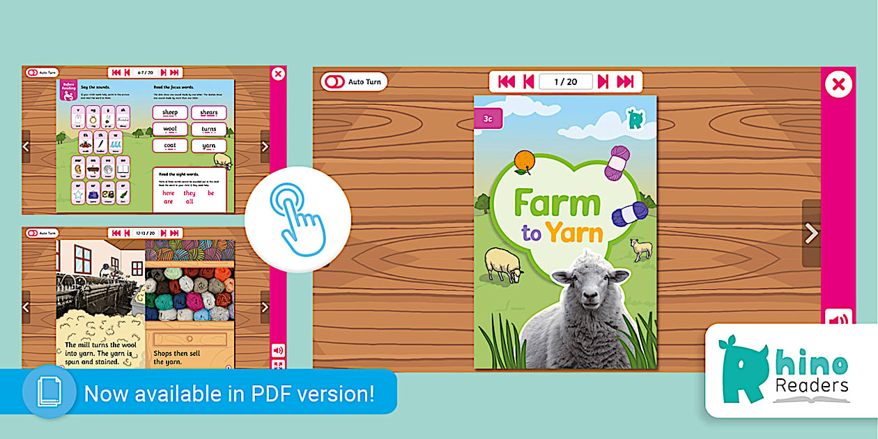 Level 3c Decodable Readers: Farm to Yarn (teacher made)