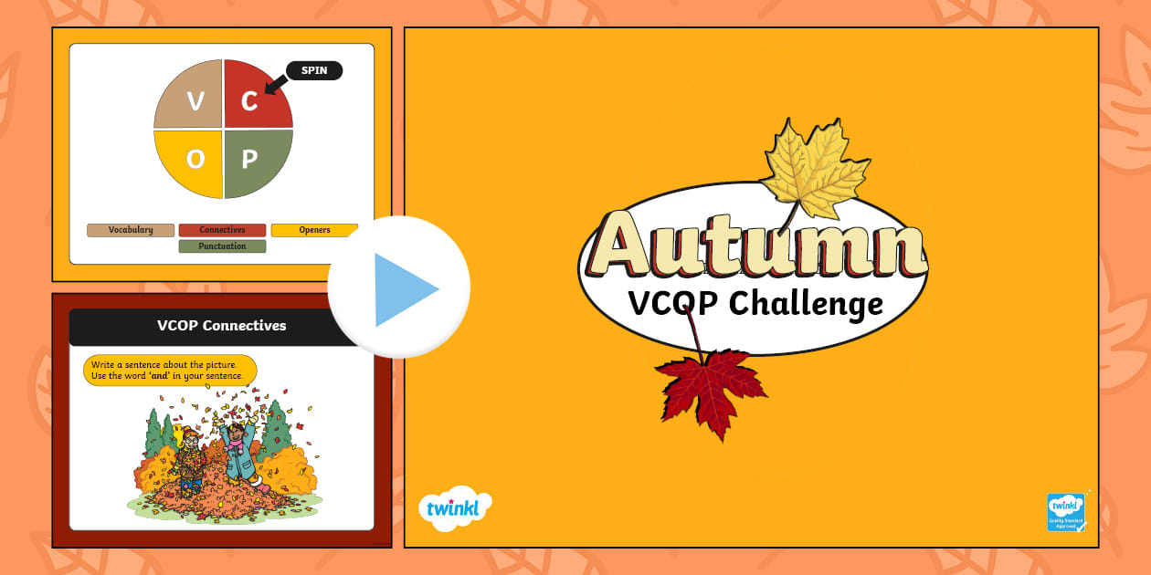Autumn VCOP Challenge PowerPoint (teacher made) - Twinkl