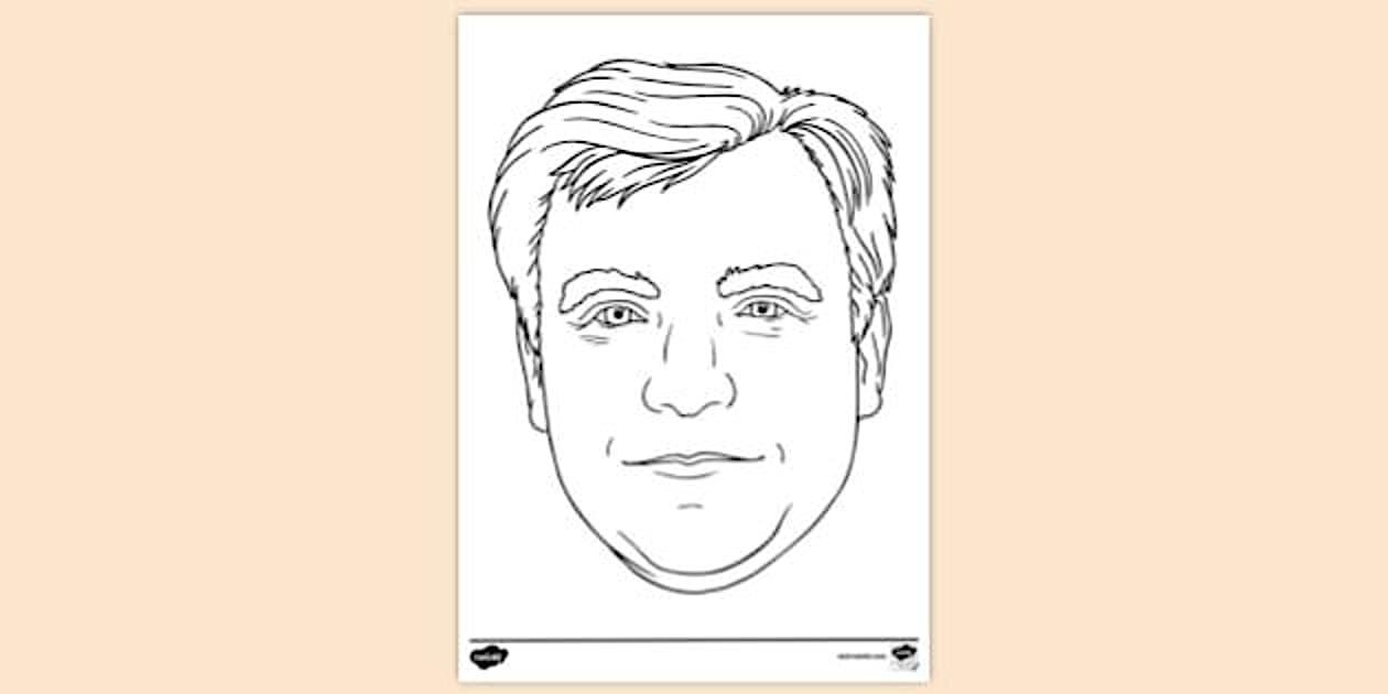 Ed Balls Mask Colouring Sheet | Colouring Sheets - Twinkl