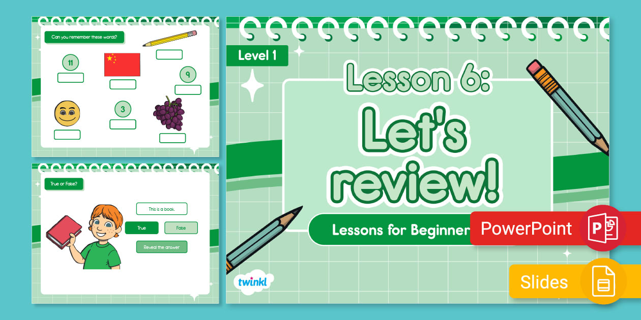 ELL Curriculum: Level 1, Lesson 6 PowerPoint & Google Slides