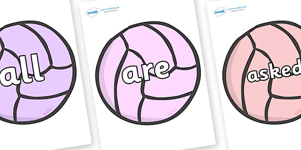 Tricky Words on Balls (Teacher-Made) - Twinkl