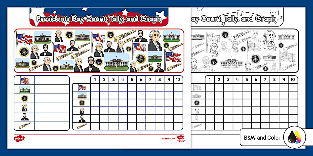 Presidents Day Math Worksheet | 1st Grade Resource | Twinkl