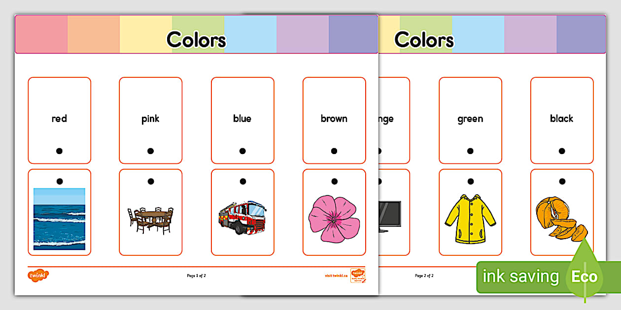 Color Thread Matching Activity Sheet (l'enseignant a fait)