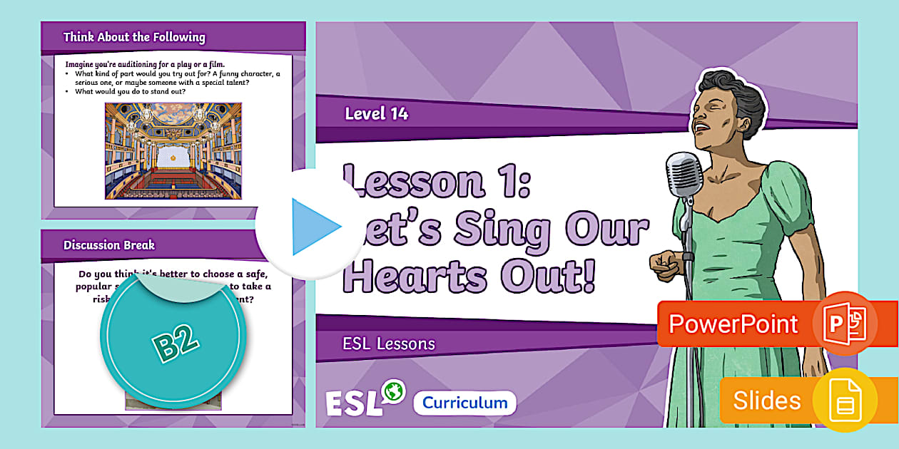 ESL Curriculum Level 14 Lesson 1