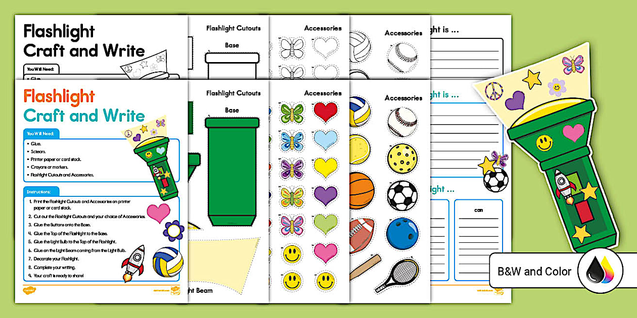 Flashlight Craft | Resource | Twinkl USA (teacher made)