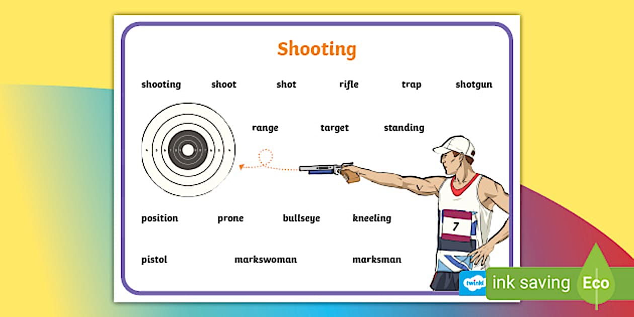 Shooting Word Mat (teacher made) - Twinkl