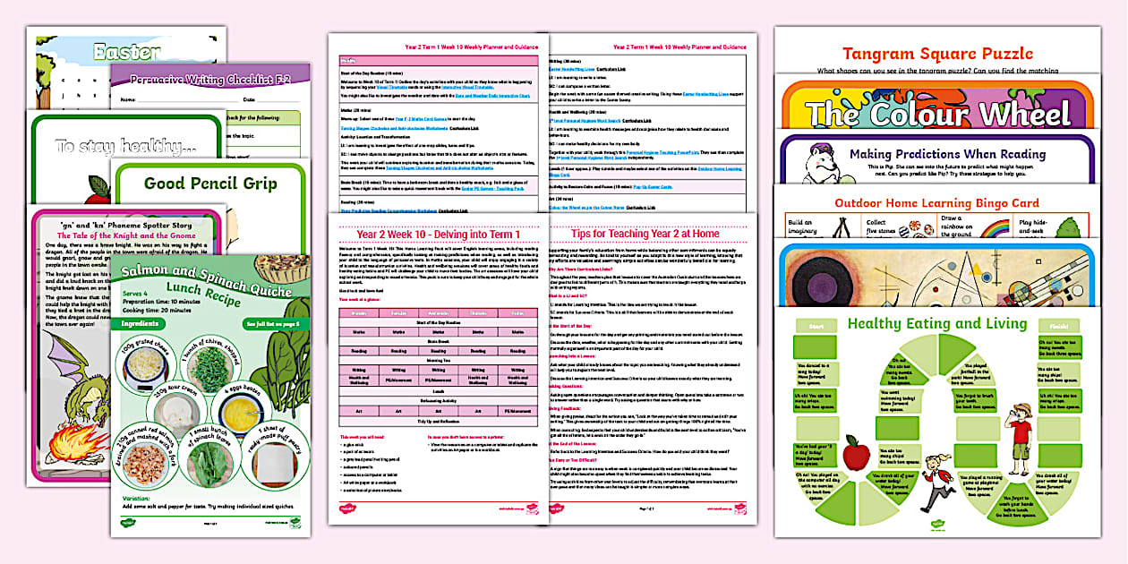 Year 2 Term 1 Week 10 Remote Home Learning Pack - Twinkl