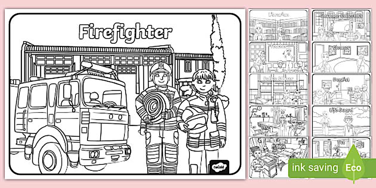 People Who Help Us Colouring (teacher made) - Twinkl