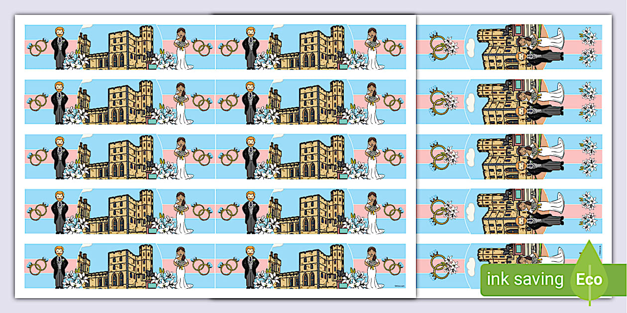 The Royal Wedding Display Borders (teacher made) - Twinkl