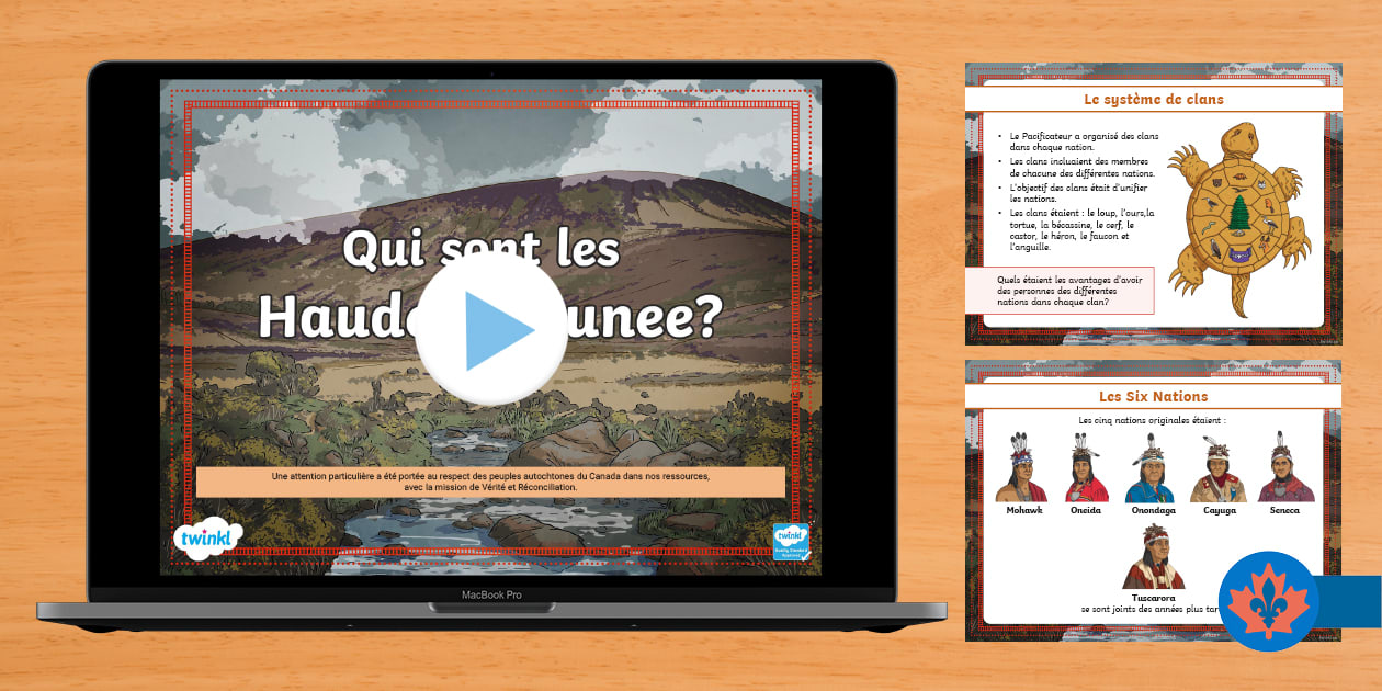 FREE! - Who are the Haudenosaunee PowerPoint French - Twinkl