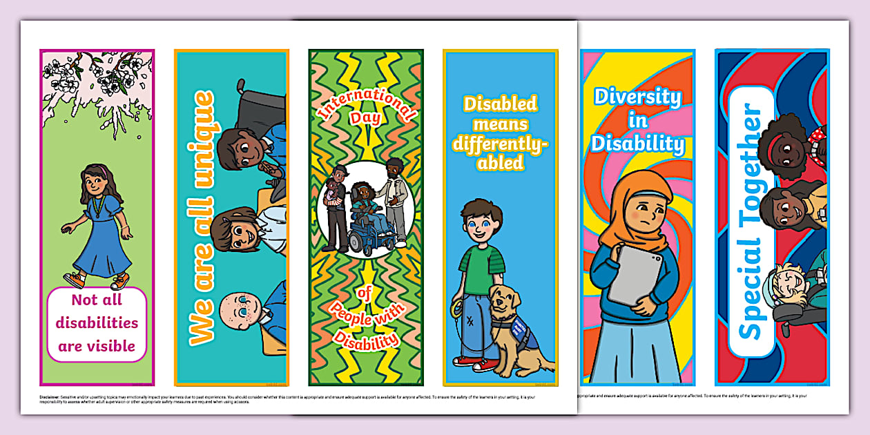 International Day of People with Disability Bookmarks