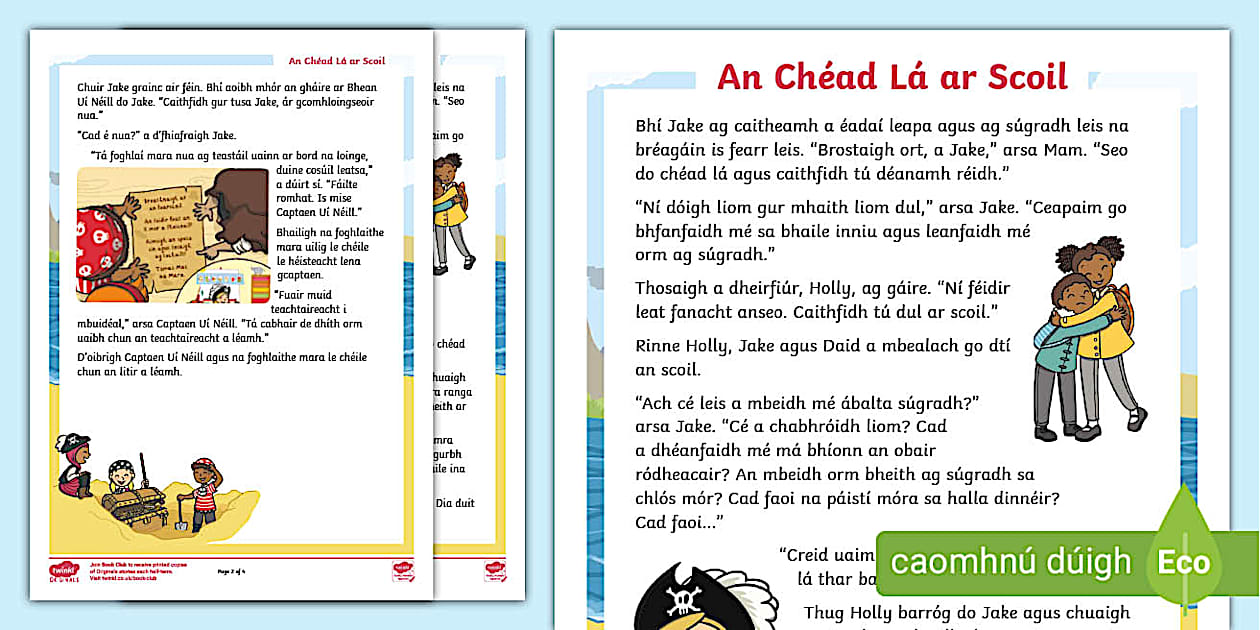 An Chéad Lá ar Scoil Triail Tuisceana Difreáilte - Twinkl