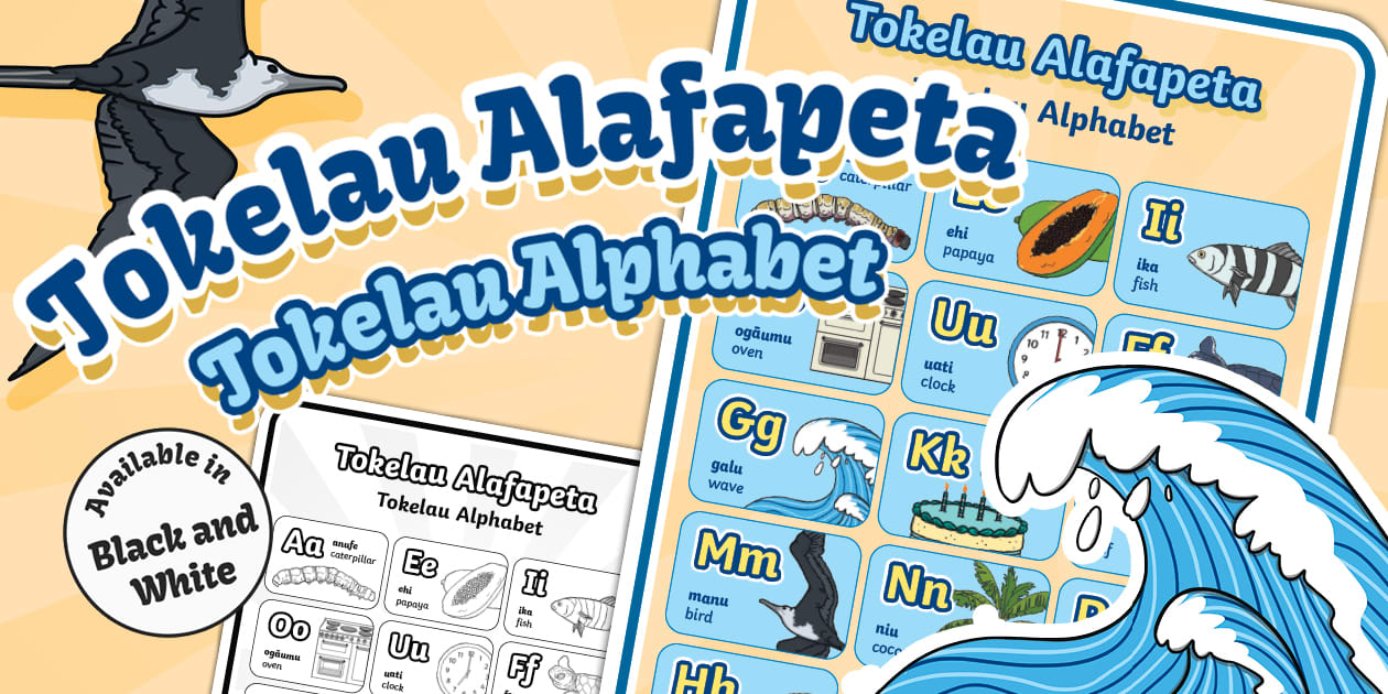 Tokelau Alafapeta: Tokelau Alphabet Poster