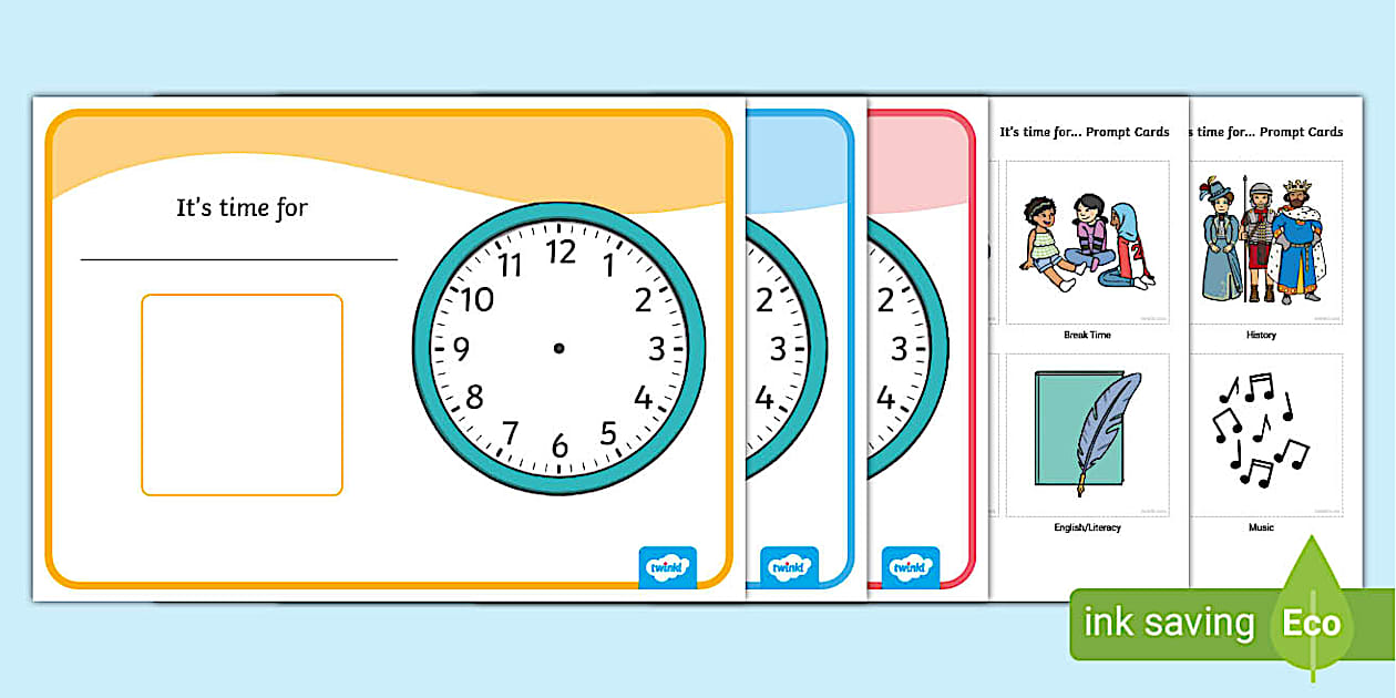 It's Time For... Visual Support Cards (teacher made)